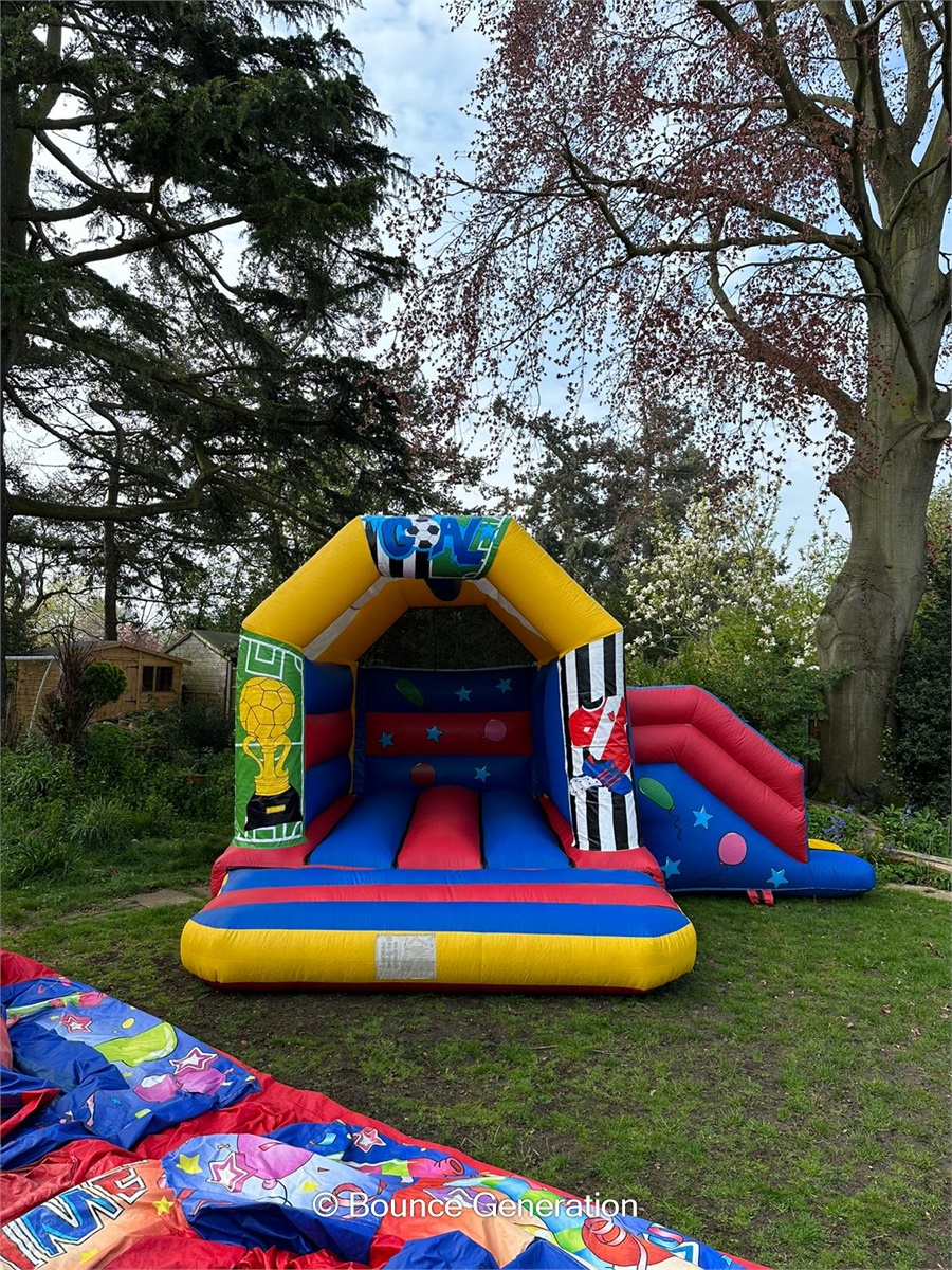Football Bouncy Castle with Slide Hire | Uxbridge, West London