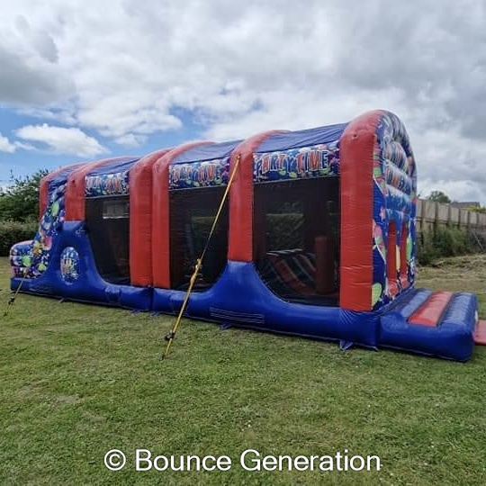 Party Time 2 piece 6ft slide assault course - Bouncy Castle, Soft Play ...